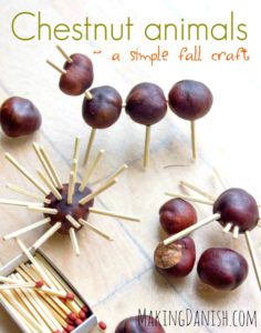 Chestnut animals – a simple fall craft